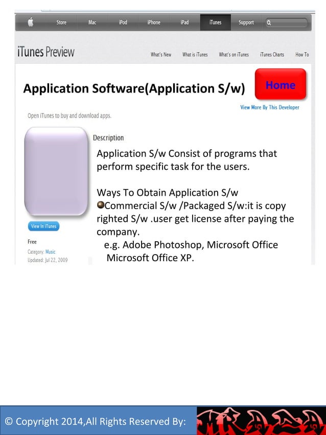 Presentation On Software,Its Types,A Detail On Application Software And ...