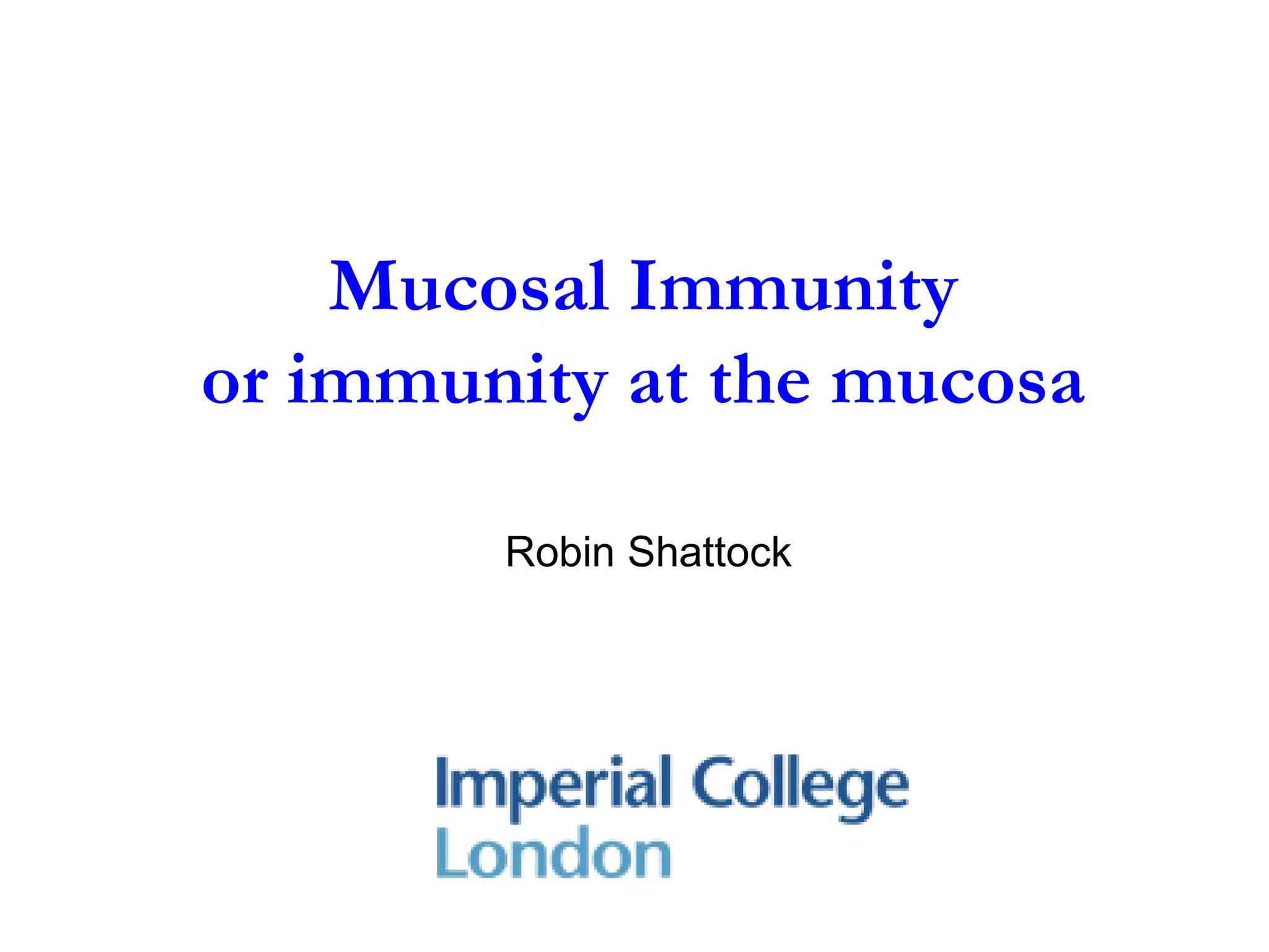 Mucosal Immunity | PDF