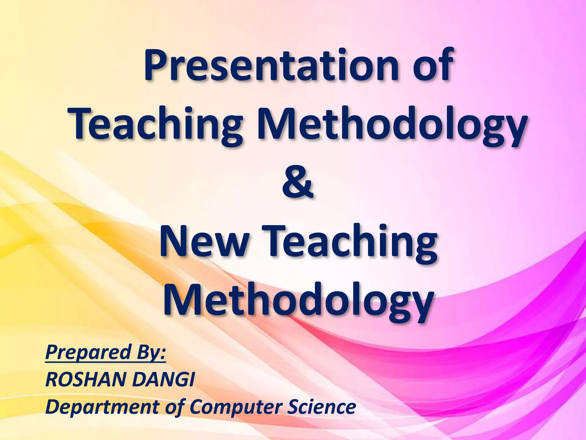 Teaching Methodology | PPTX
