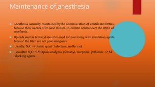 General anesthesia Presentation by Muhammad Saeed | PPTX
