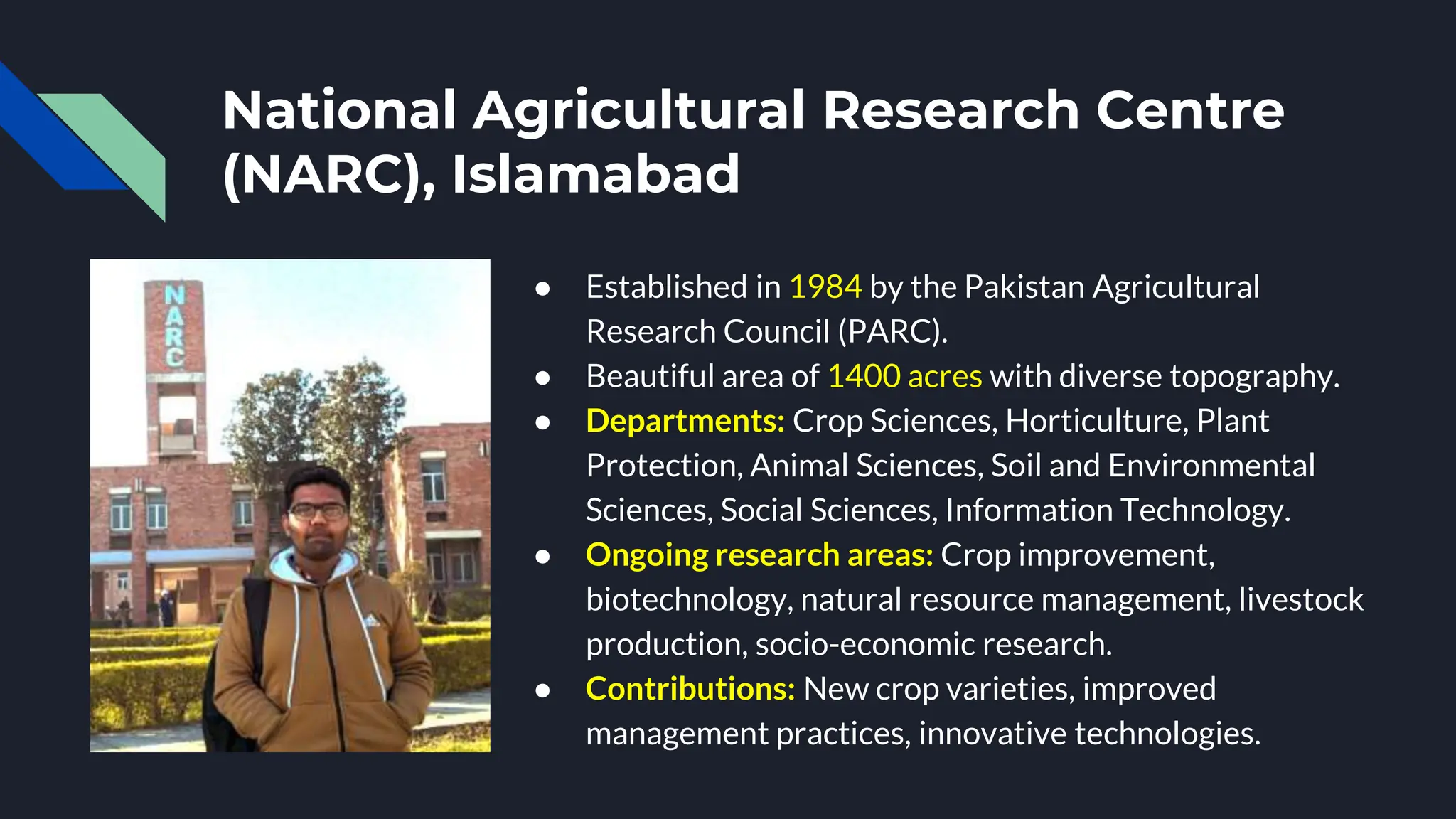 Internship at NARC Islamabad.pptx