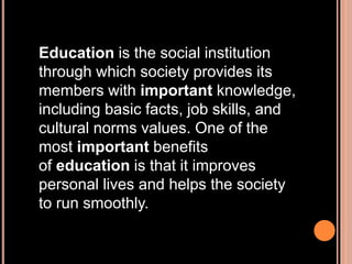 EDUCATION SYSTEM | PPTX