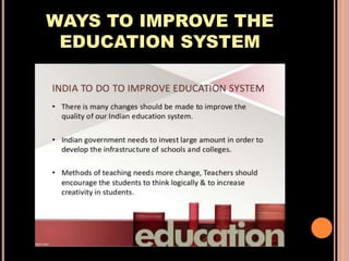 EDUCATION SYSTEM | PPTX
