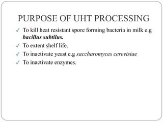 preservation of food by UHT and sterilization | PPTX