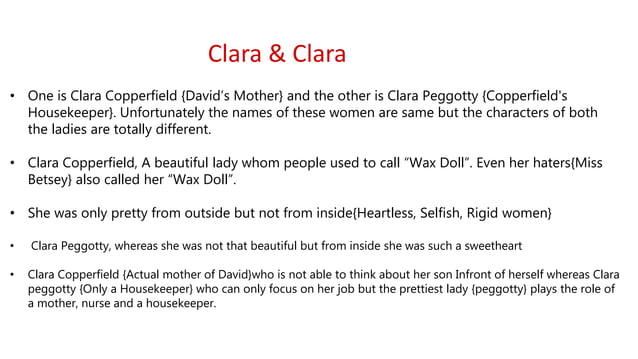Comparative Study of Female Characters in "David Copperfield" | PPTX
