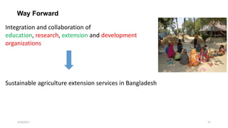 Integrating Gender in Extension in Bangladesh | PPT