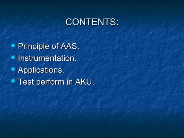 ATOMIC ABSORPTION SPECTROSCOPY | PPT