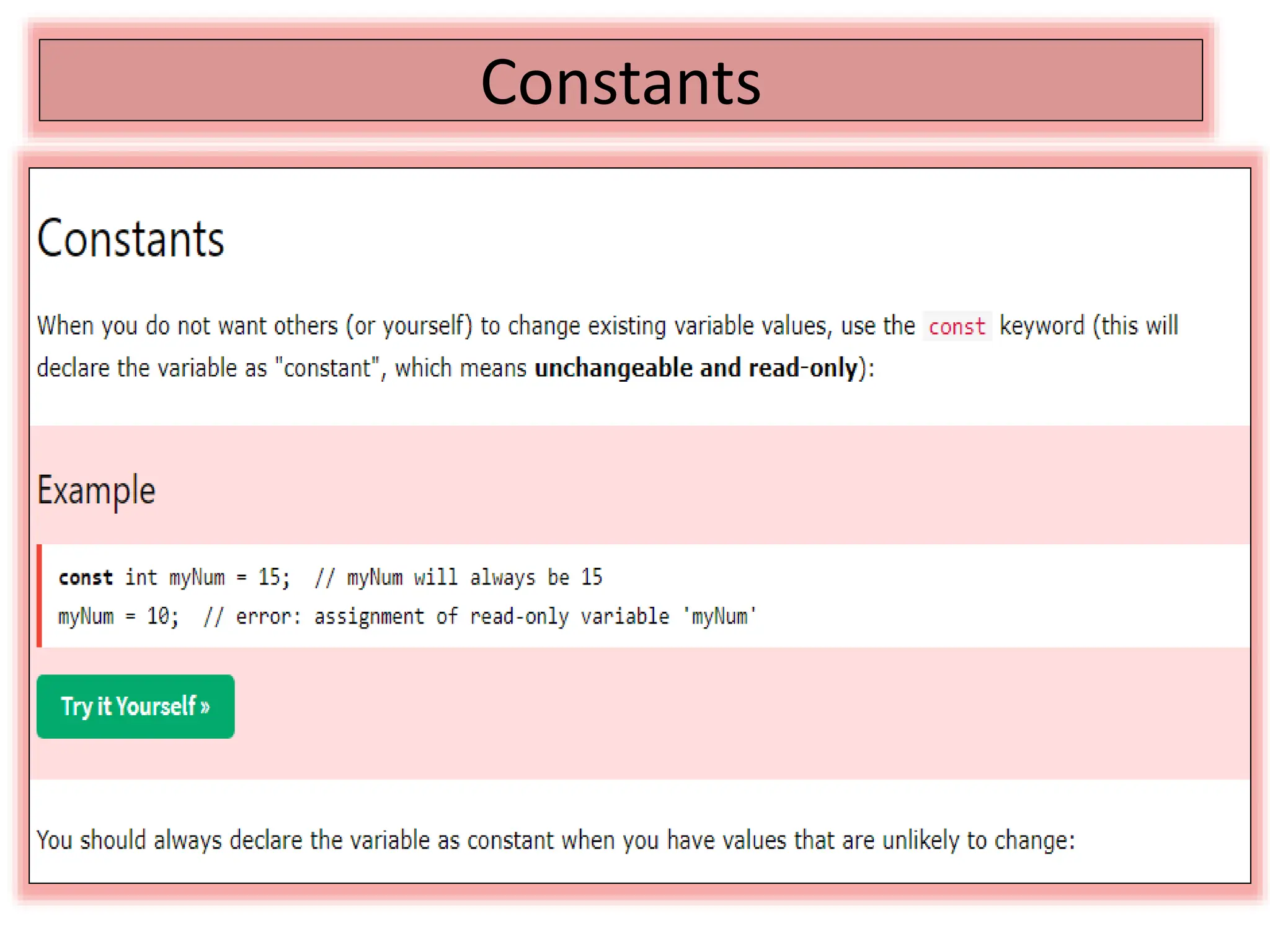 Procedure Oriented Programming Object Oriented Programming Basic