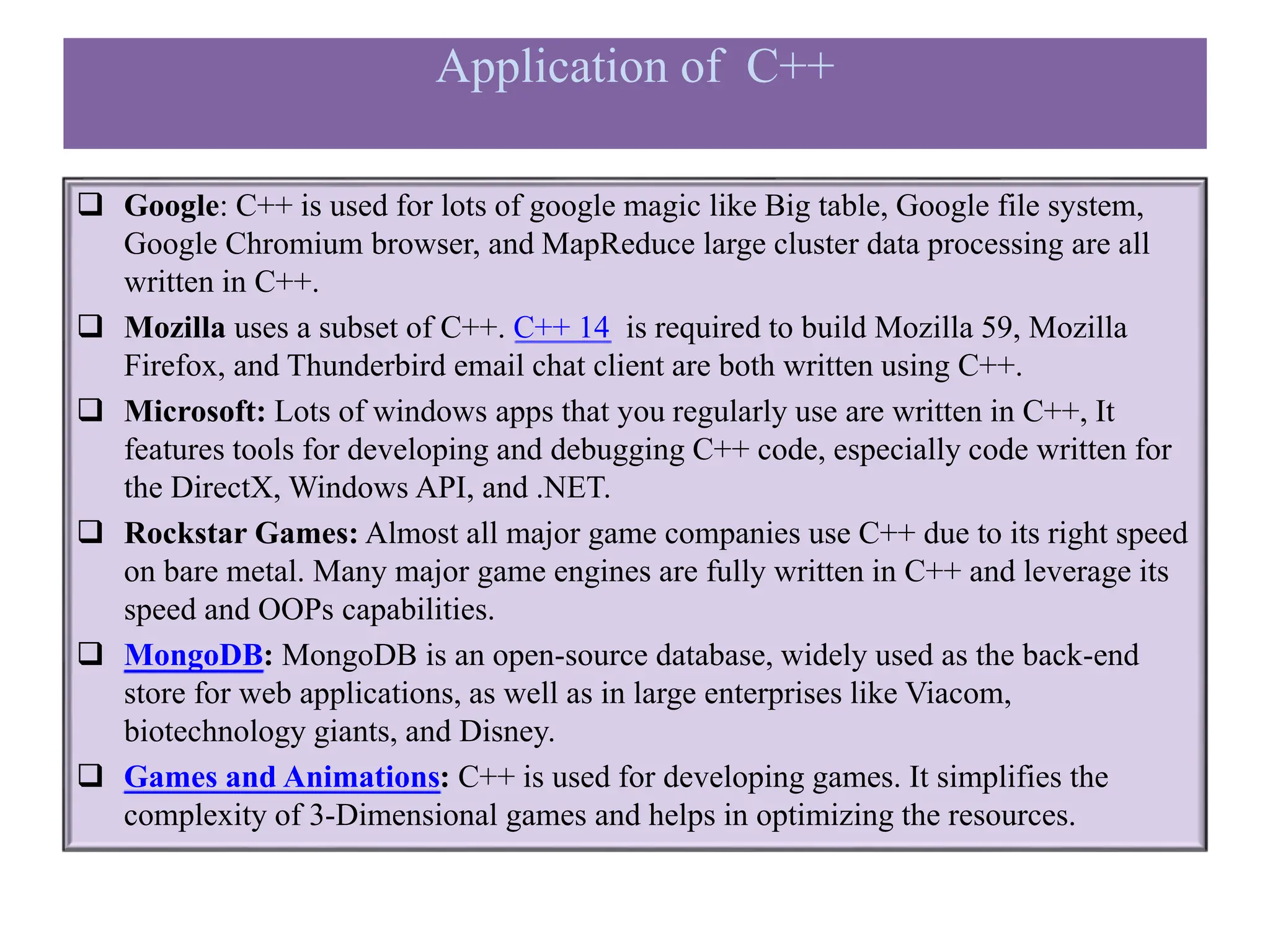 Procedure Oriented Programming Object Oriented Programming Basic