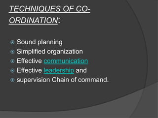 Presentation c ordination | PPTX