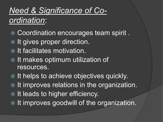 Presentation c ordination | PPTX