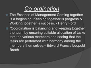 Presentation c ordination | PPTX
