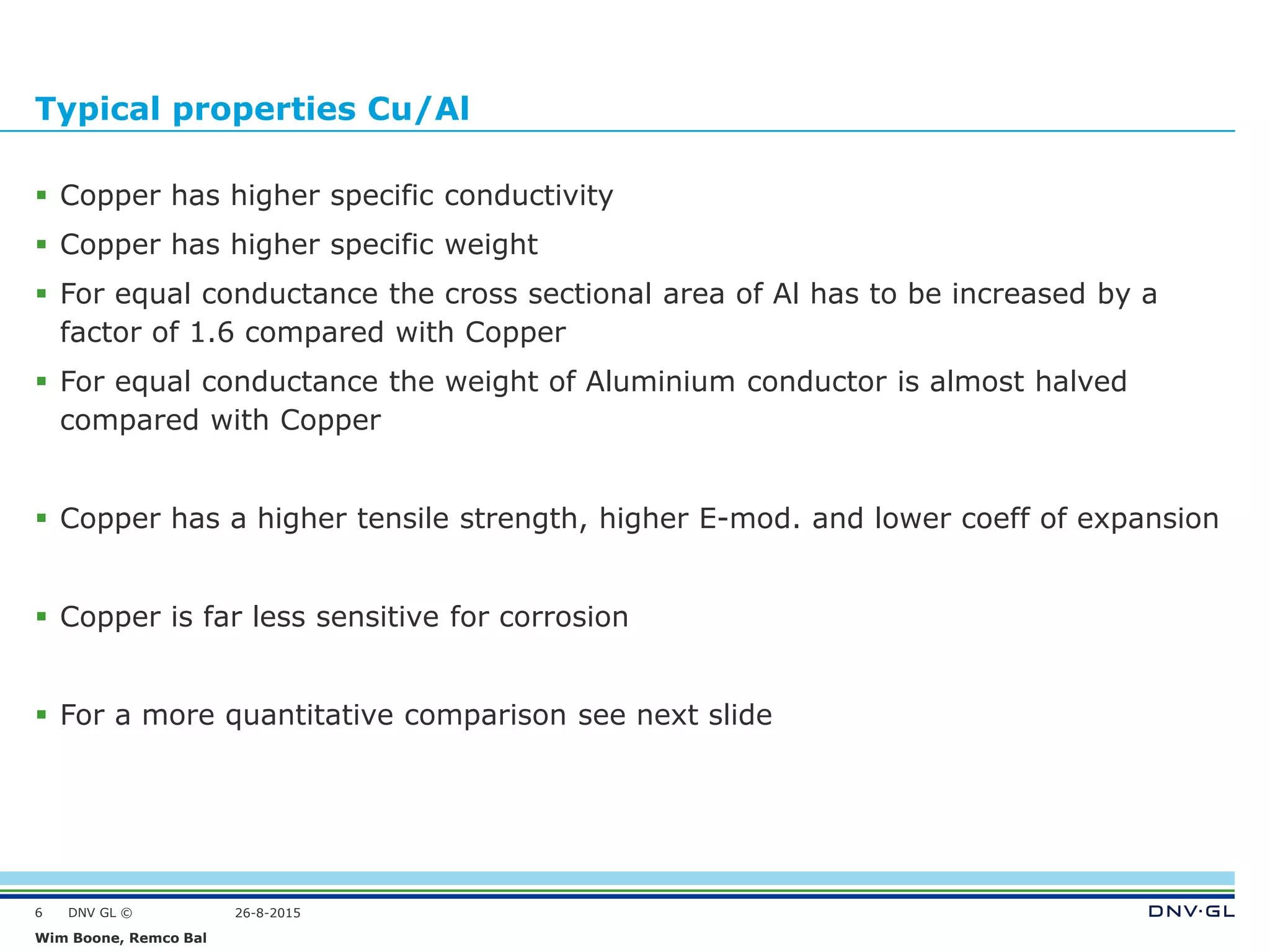Copper and aluminum compared in a life-cycle cost perspective | PDF