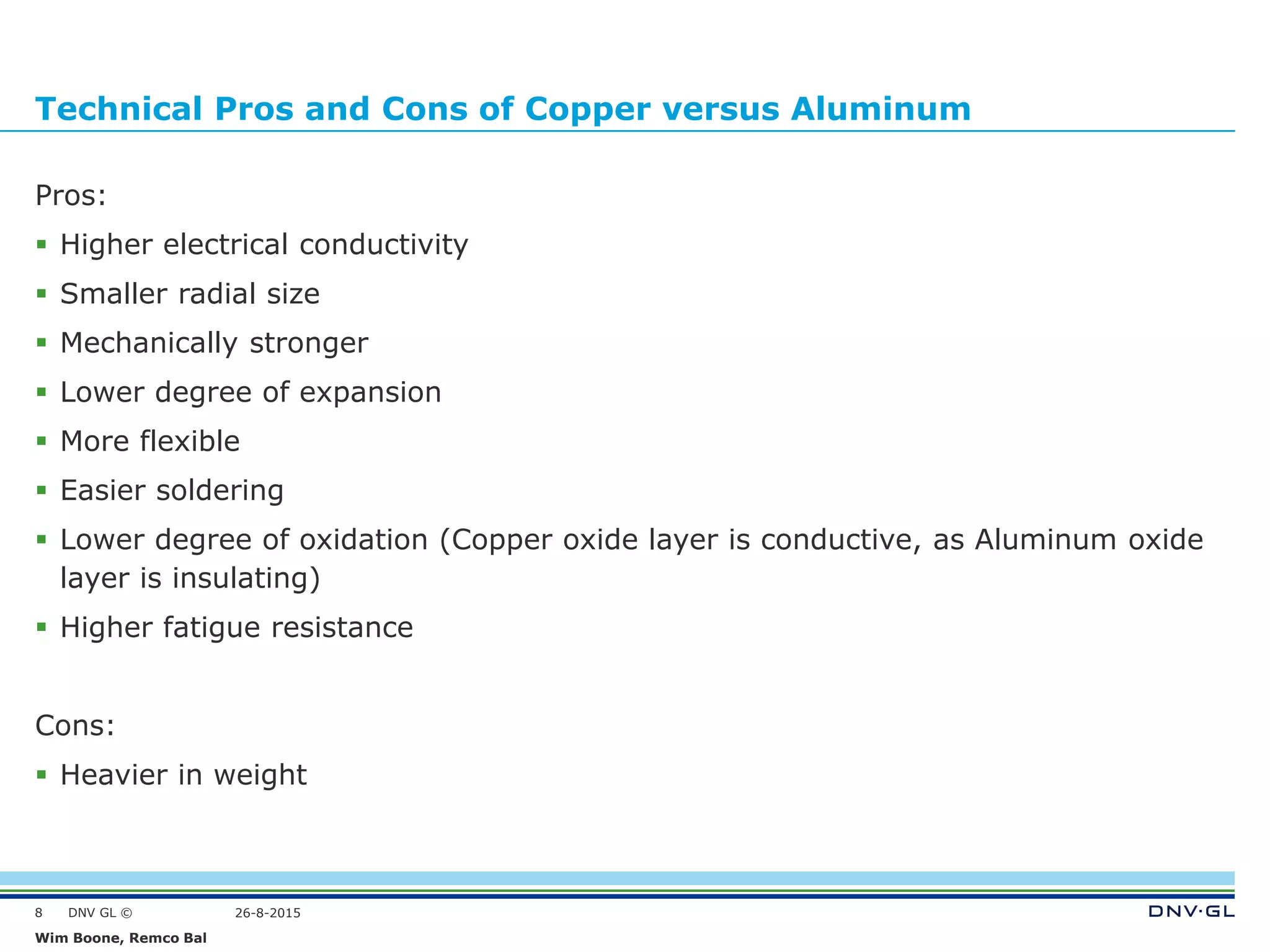 Copper and aluminum compared in a life-cycle cost perspective | PDF