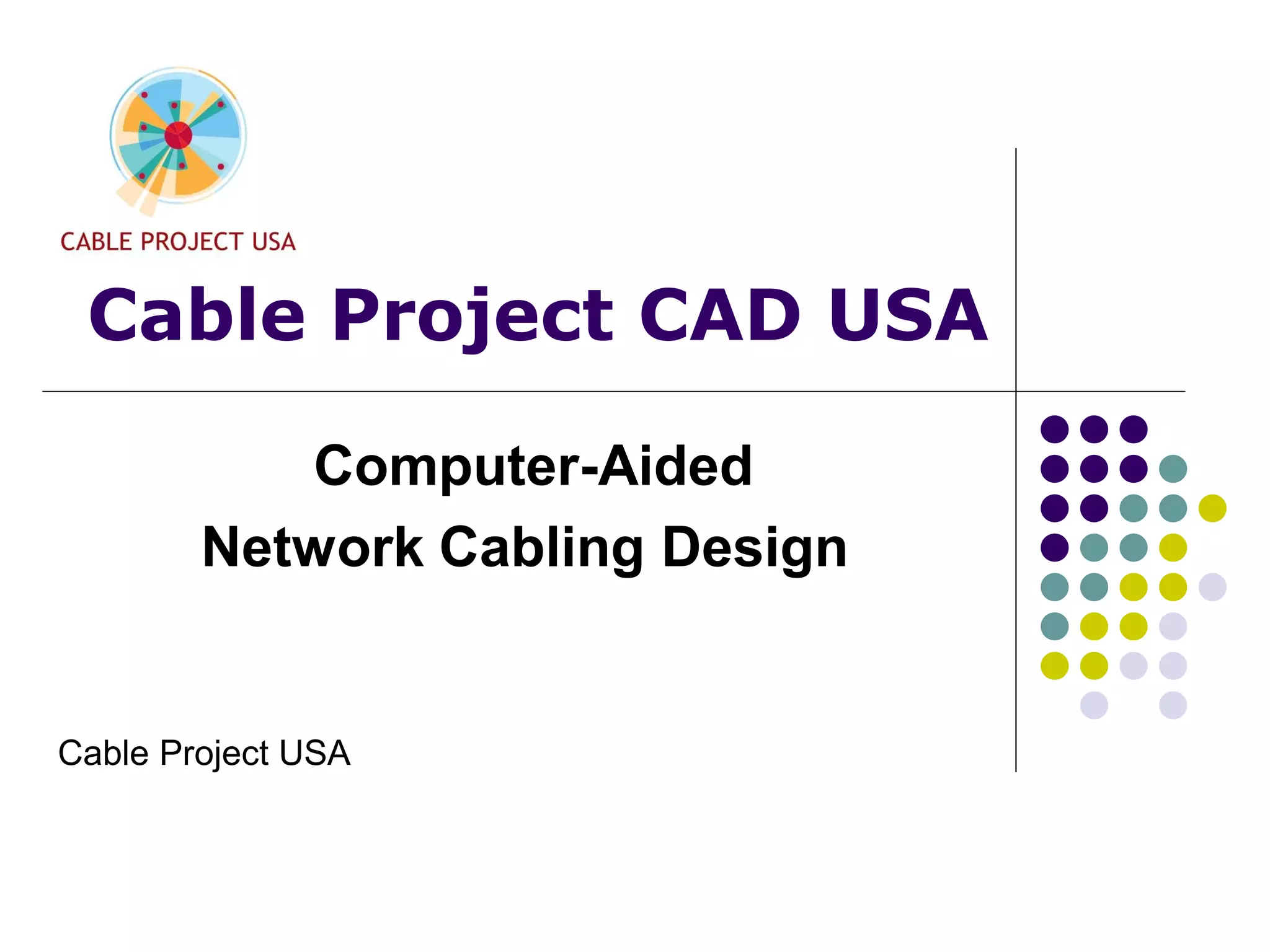 Presentation Cable Project Cad Adc | PDF