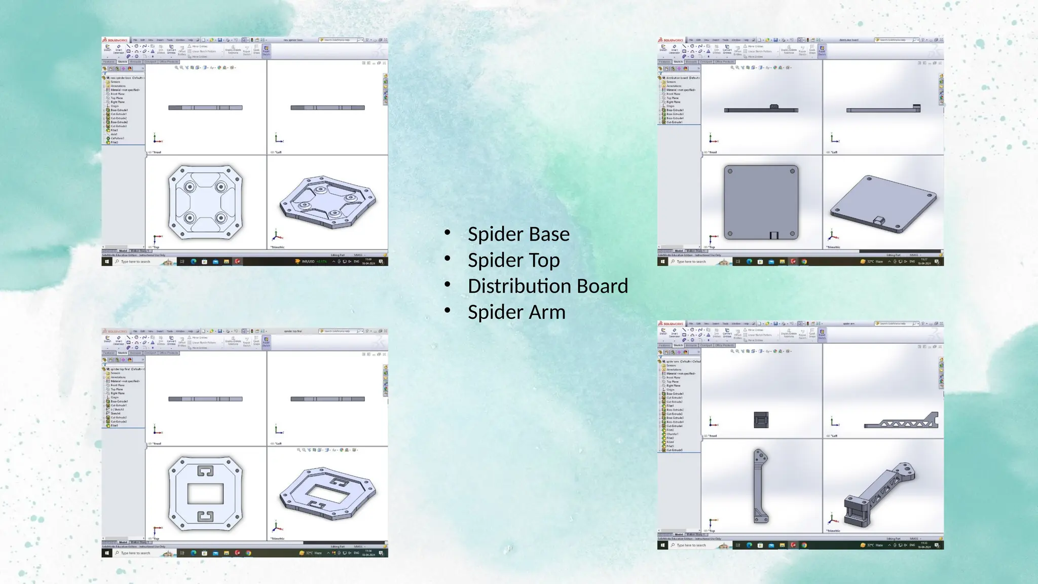 Presentation CAD for drone project including pictures | PPT