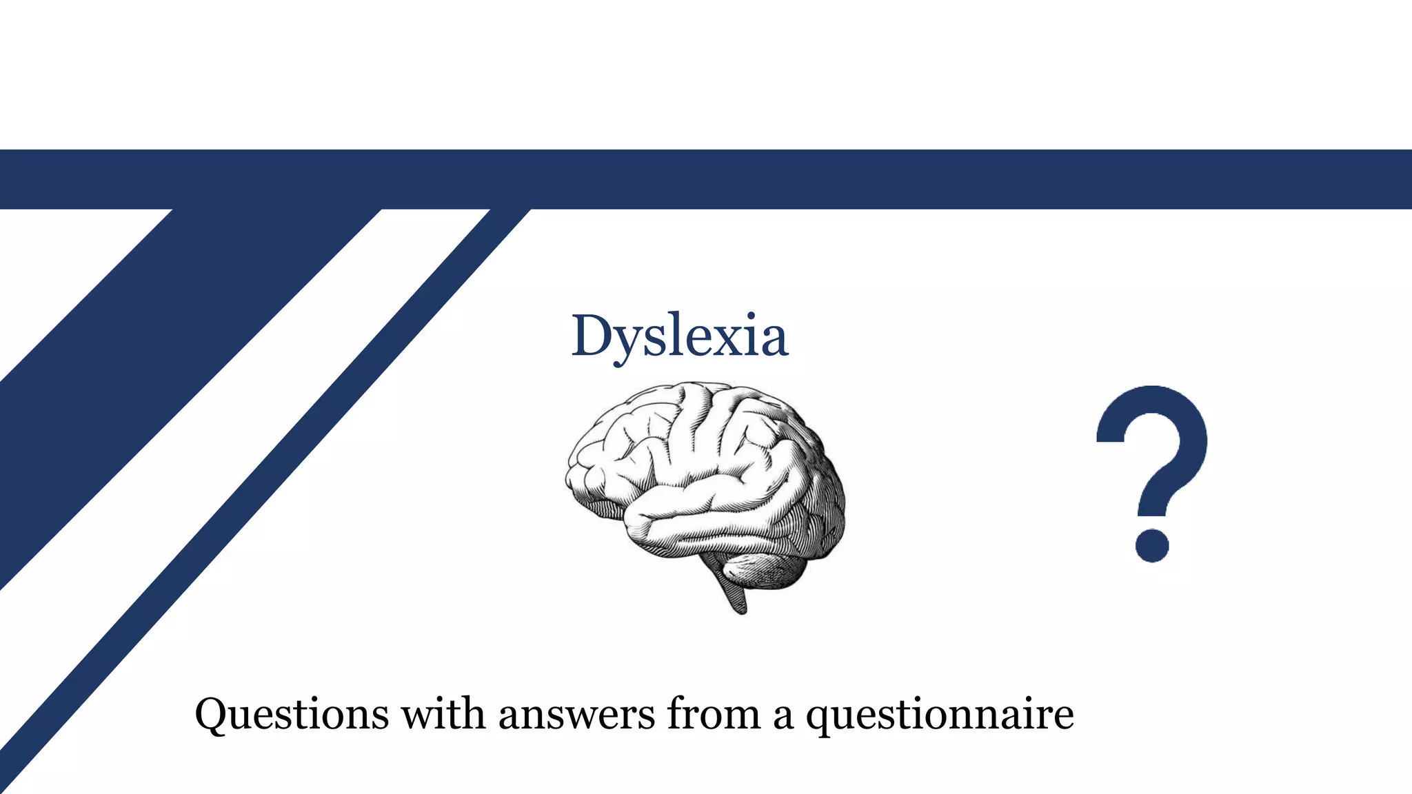 Dyslexia Presentation | PPT