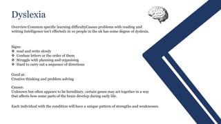 Dyslexia Presentation | PPT
