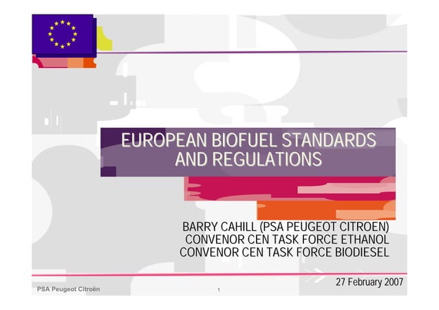 European Biofuel Standards & Regulations | PDF | Automotive Industry | Industries
