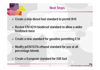 European Biofuel Standards & Regulations | PDF | Automotive Industry ...