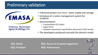 An NLP-based architecture for the autocompletion of partial domain models | PPT
