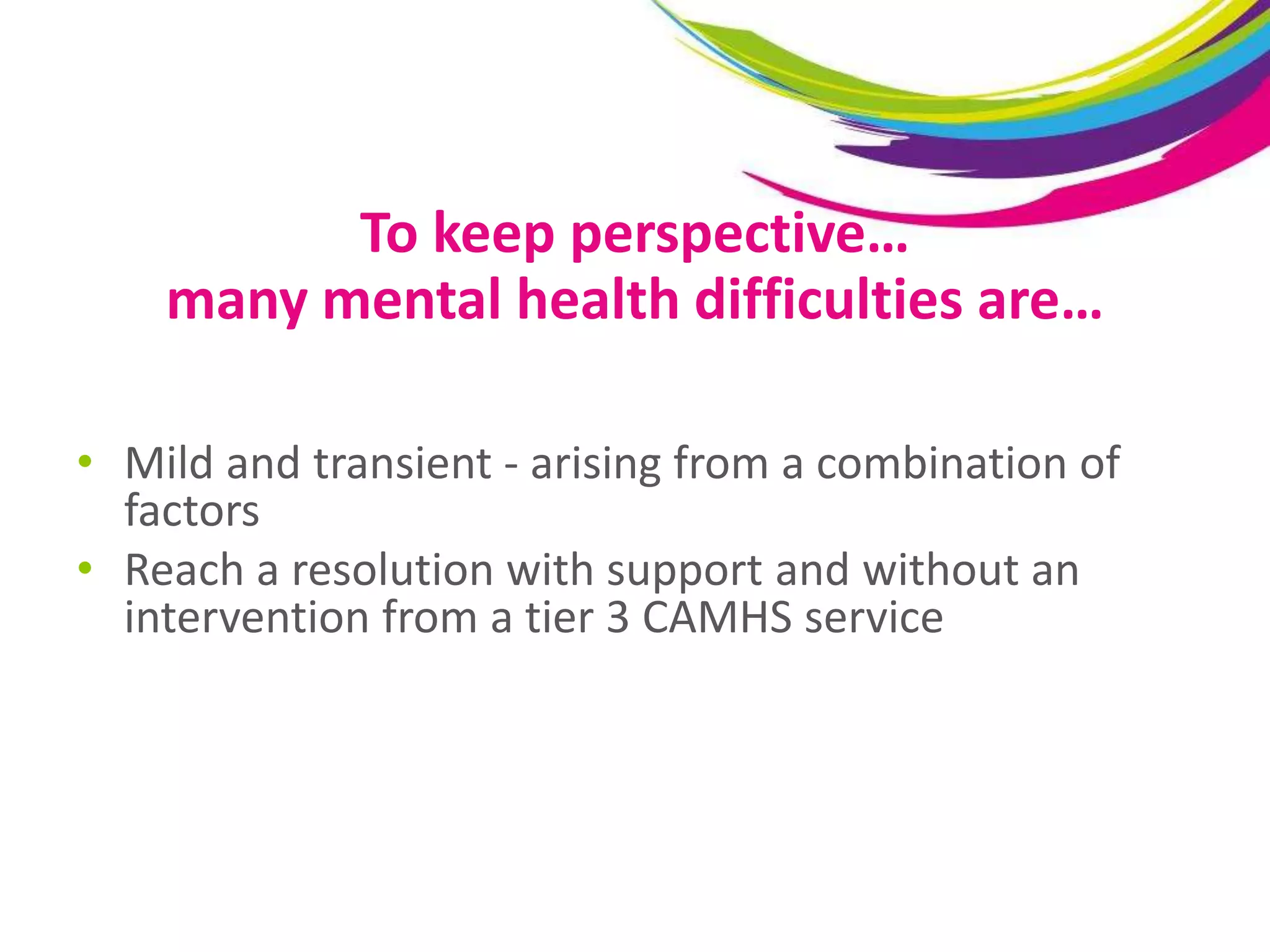 North Staffs Combined NHS Trust - CAMHS Presentation | PPTX