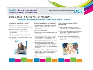 North Staffs Combined NHS Trust - CAMHS Presentation | PPTX