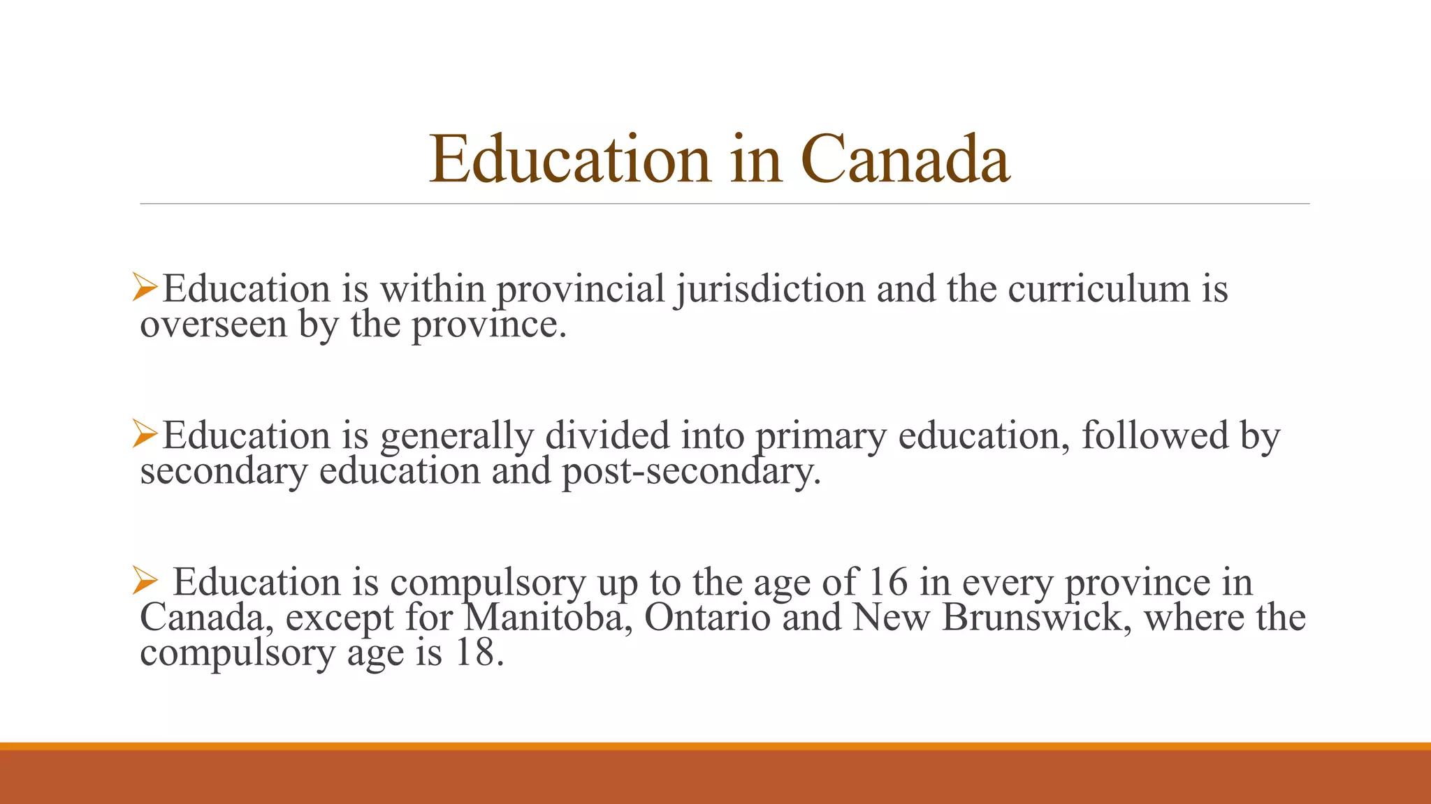 Presentation canada education system | PPTX