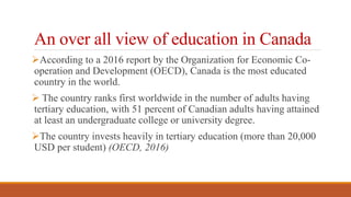 Presentation canada education system | PPTX
