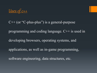 Comparison between C and C++ | PPTX