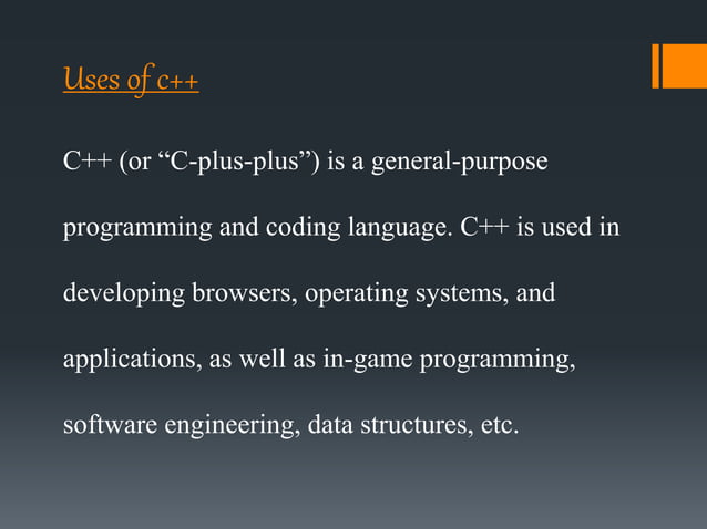 Comparison Between C And C Pptx Programming Languages Computing