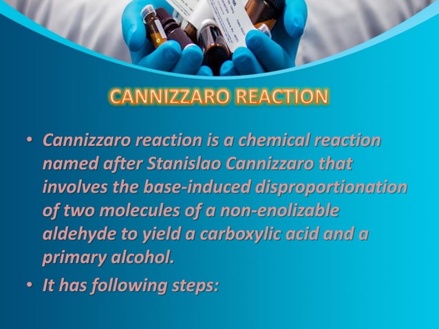 Presentation cannizzaro reaction organic chemistry M.Saqib | PDF