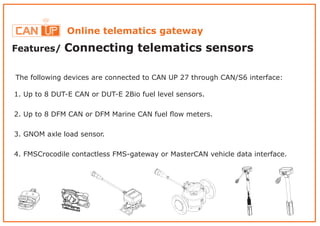 CANUp Online telematics gateway (ENG) | PDF