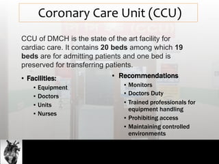Presentation on hospital training at cardiology department | PPTX
