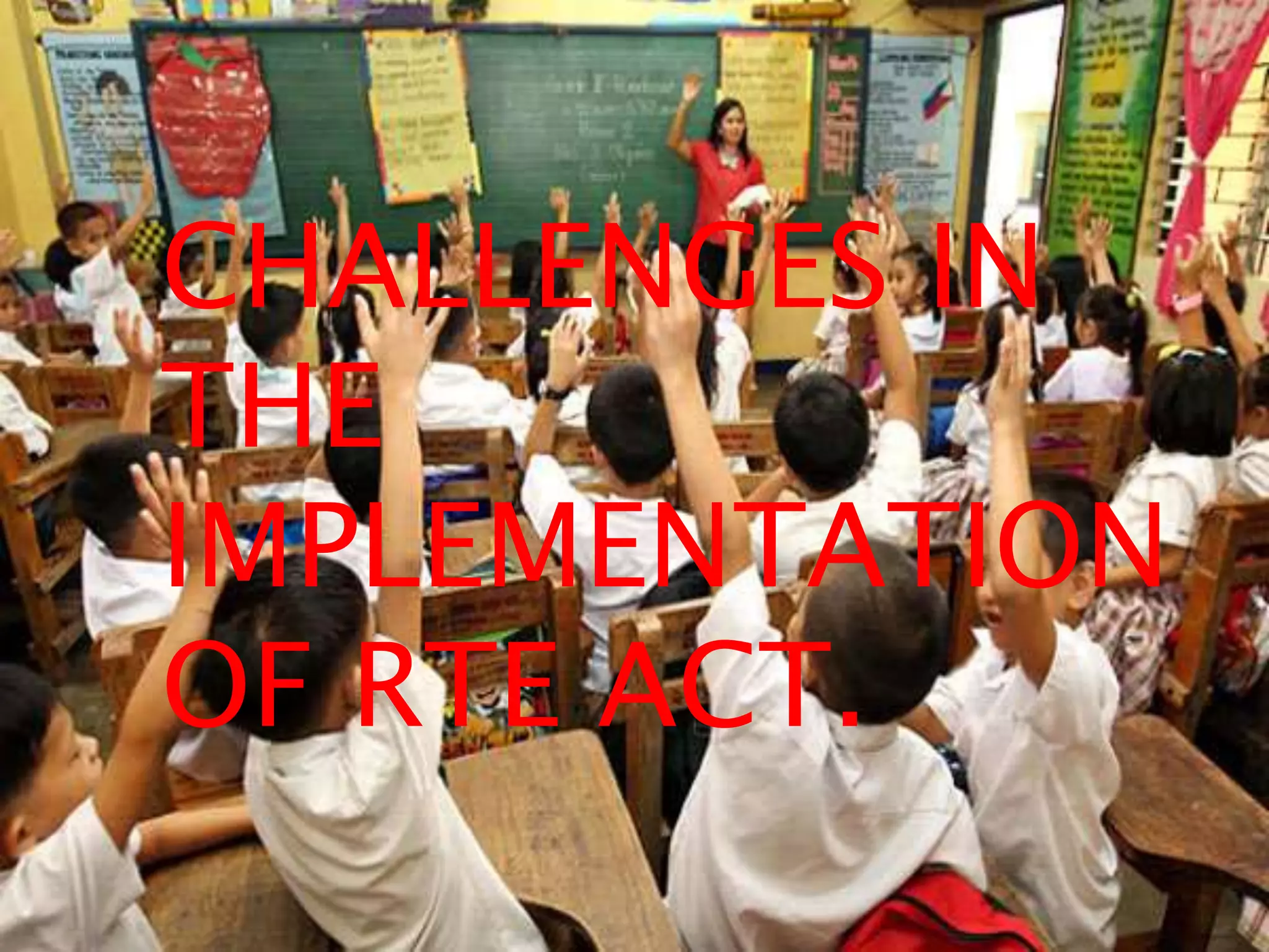 Challenges of Right to Education | PPTX