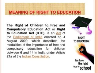 Challenges of Right to Education | PPTX