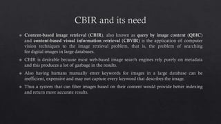 Content Based Image Retrieval | PPTX