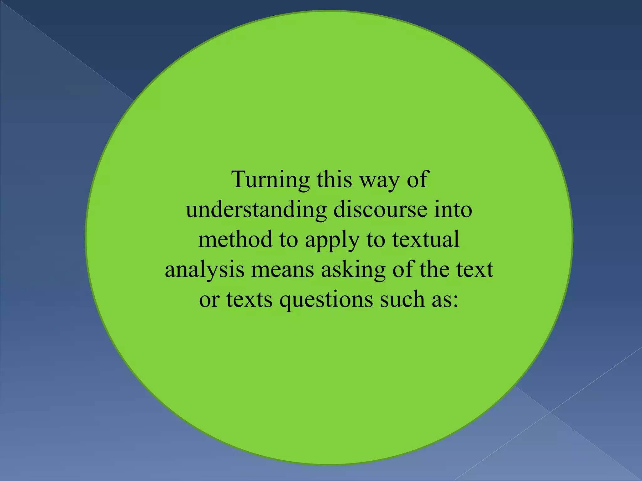 Foucauldian discourse analysis. | PPTX
