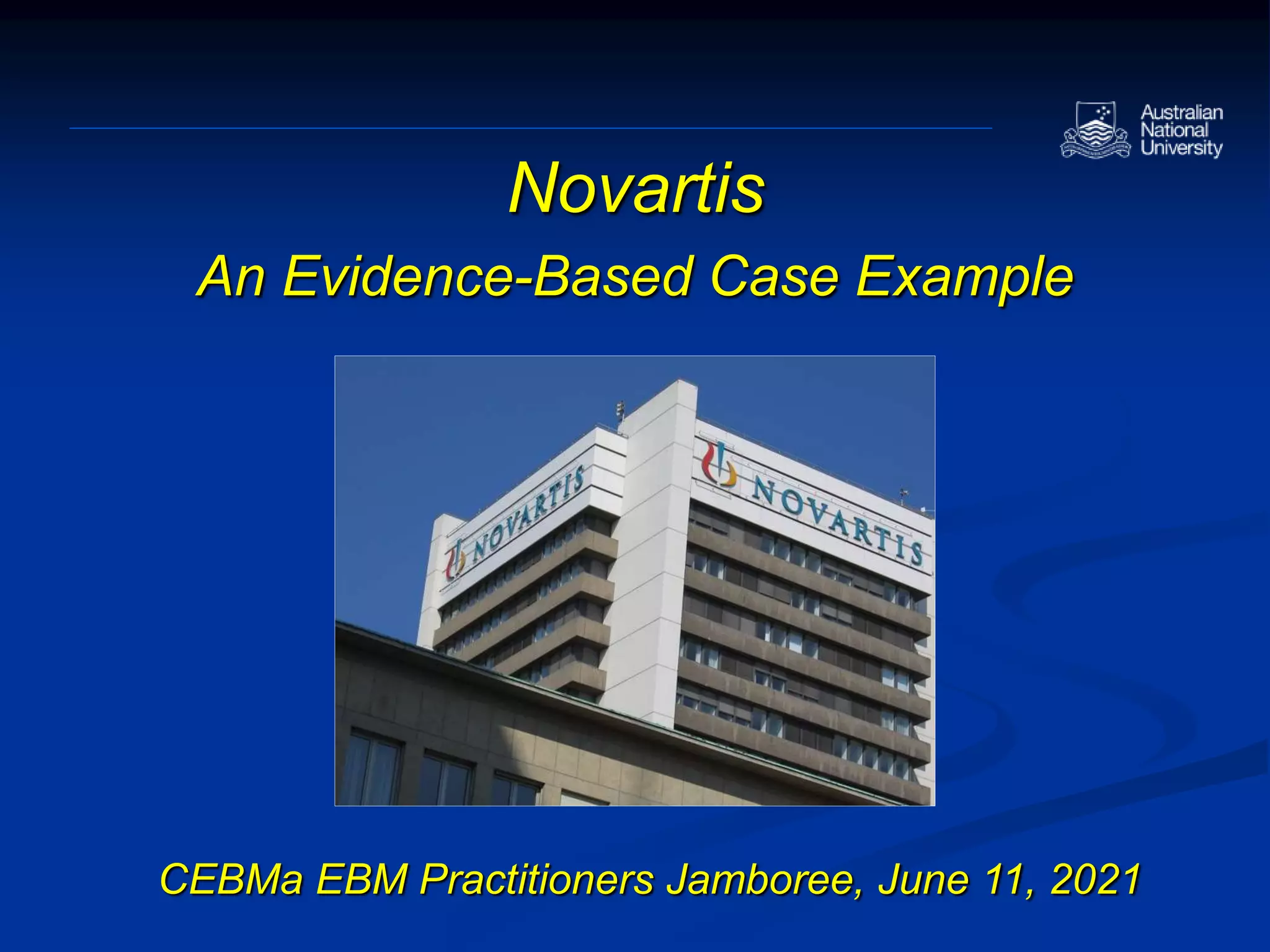 Presentation CEBMa EBM Case example: Novartis | PPTX