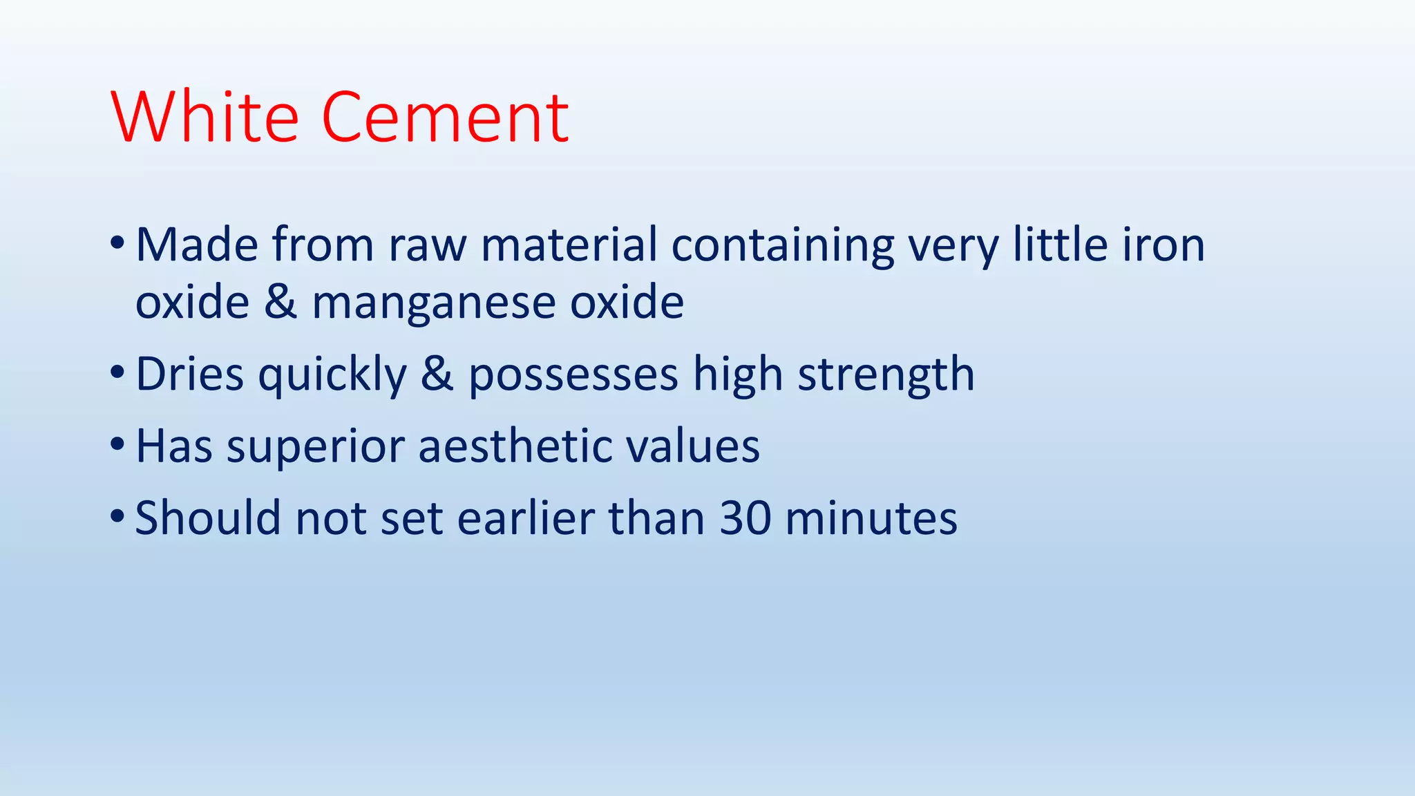 Classification, manufacturing & uses of cement | PPTX | Chemistry | Science