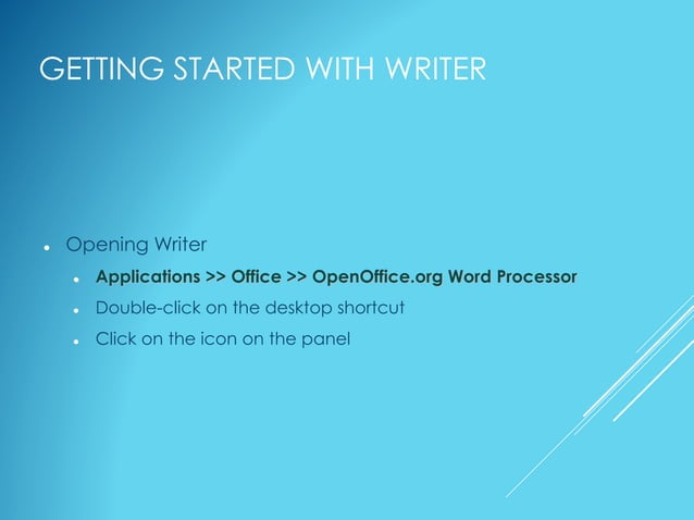 Openoffice writer | PPTX