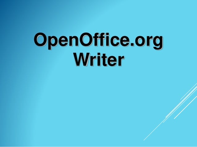 Writer Openoffice