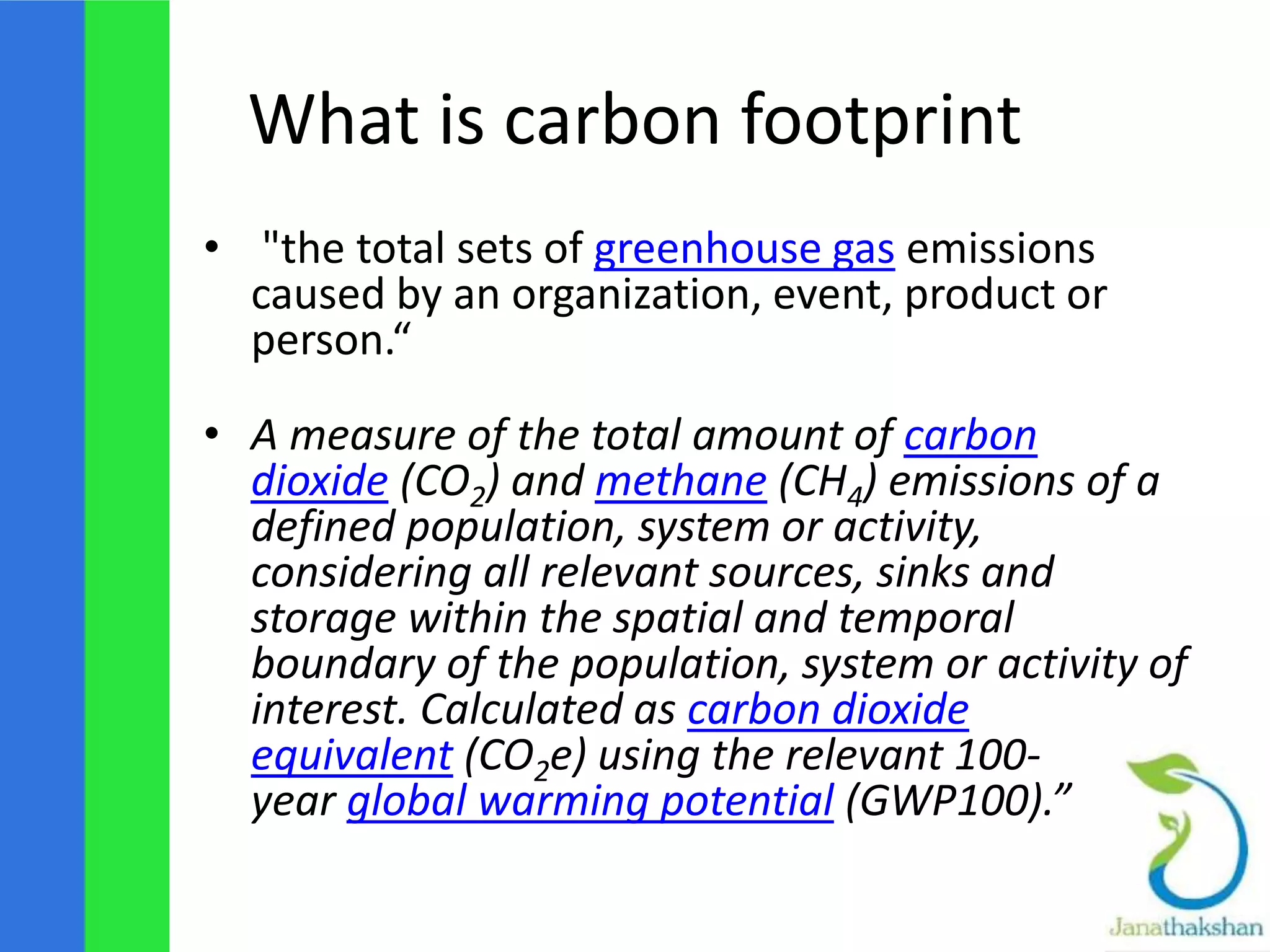 Introduction to Carbon Footprint Calculation and the Importance | PPTX