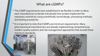 21 CFR CGMP | PDF | Recalls | Consumer Issues