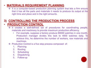 Production and Operations Management | PPTX