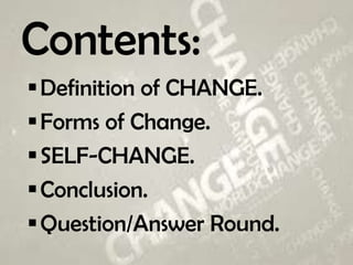 Change Presentation | PPTX