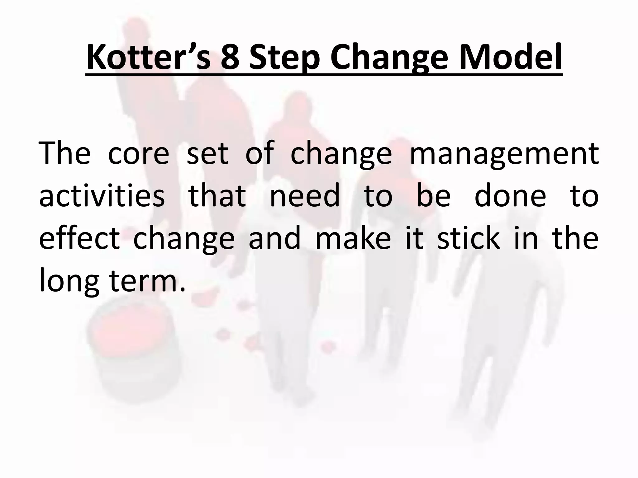 Organizational Change Methods | PPTX