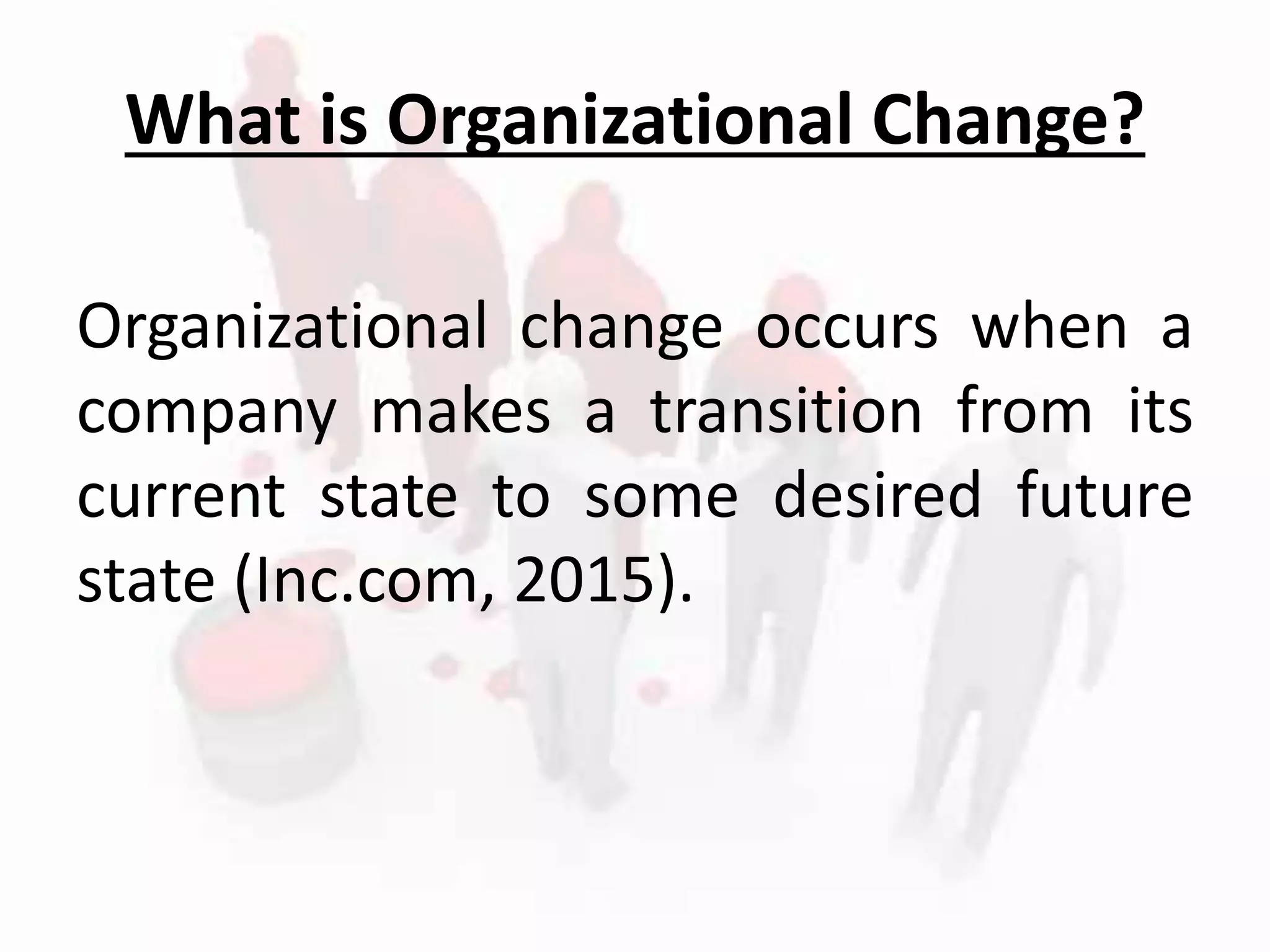 Organizational Change Methods | PPTX