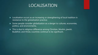 Globalisation and world region | PPT
