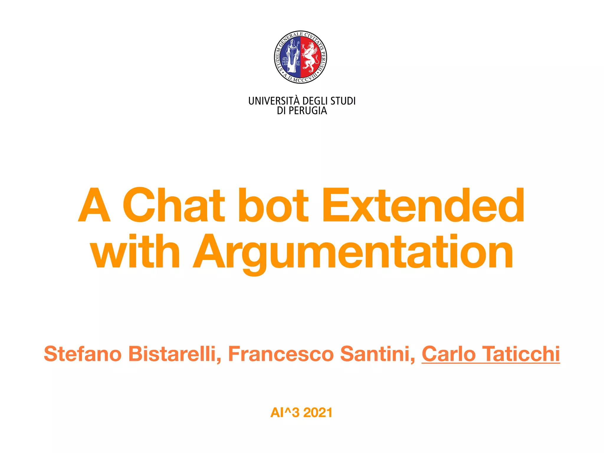 A Chatbot Extended with Argumentation | PDF